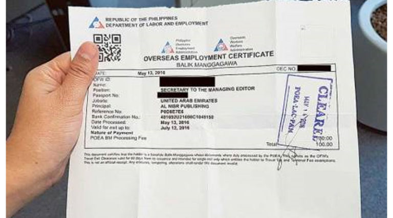 Filipino Exit Clearance Exemption Begins on September 15 – Philippine Association of Service ...